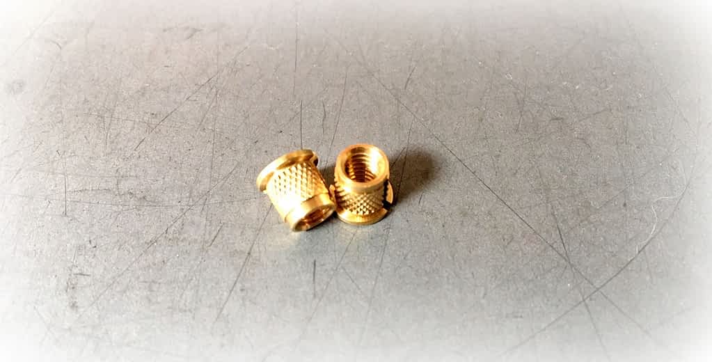 Custom Brass Inserts - 8-32 X .255" Split Lock Inserts - Machined ...